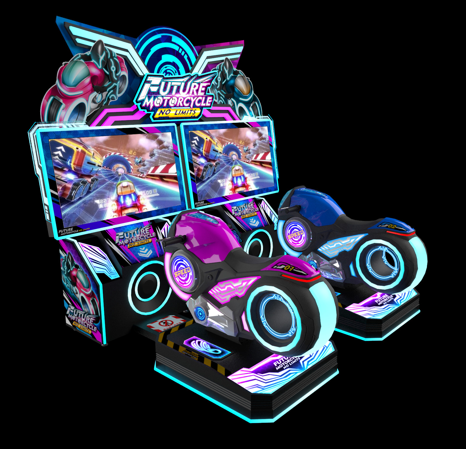 future motor Operated Video Game Machine Motor Car Racing Driving ...